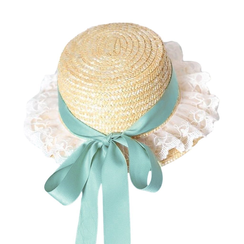 ROZYARD Summer Straw Beach Hats For Women Wide Brim for Sun Hats Ribbon ...