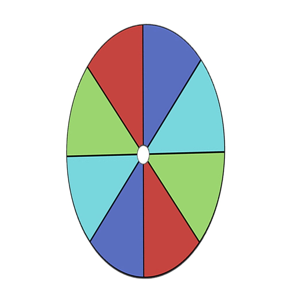 ROZYARD Tabletop Prize Turntable Roulette Wheel for Party Gatherings ...