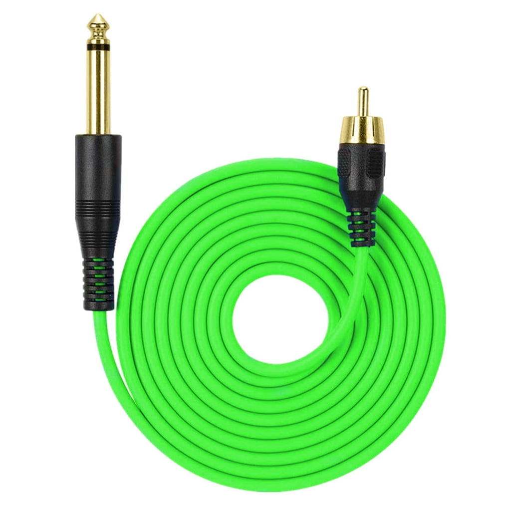 ROZYARD Tattoo Clip Cord, 6.35mm to RCA Male Line Connector Tattoo ...