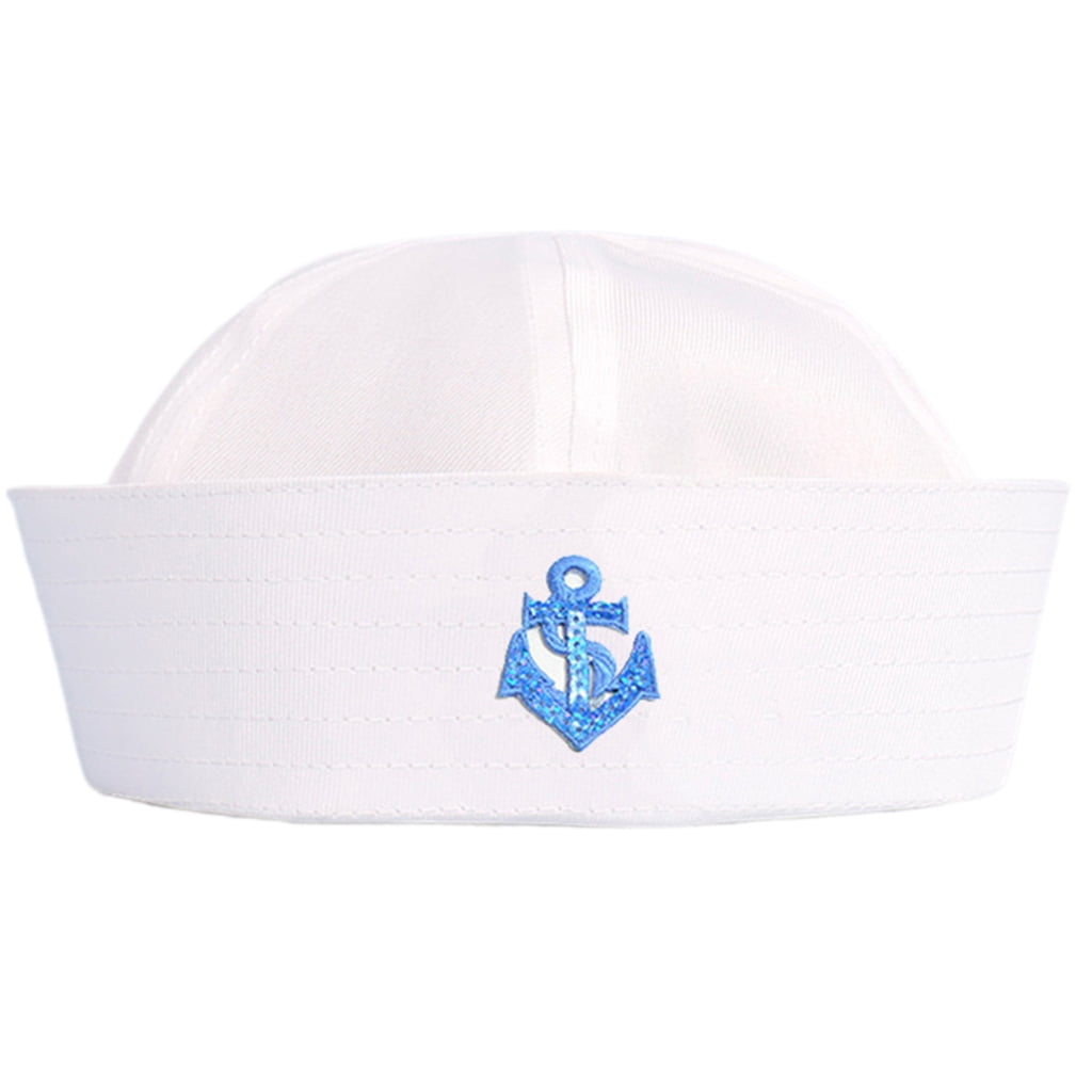 ROZYARD Teens Sailors Party Hat Embroidery Anchors Navy Marine Captain ...