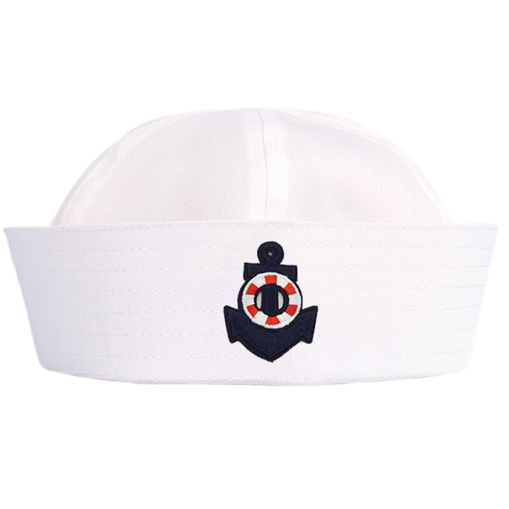ROZYARD Teens Sailors Party Hat Embroidery Anchors Navy Marine Captain ...