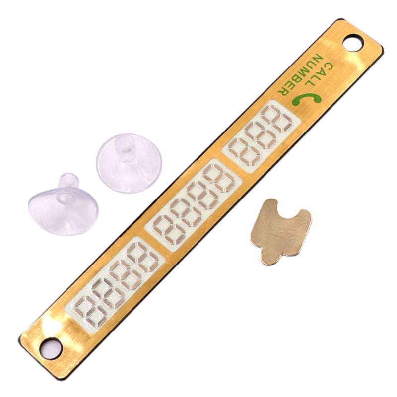 ROZYARD Temporary Car Parking Stickers Card Phone Number License Plate ...