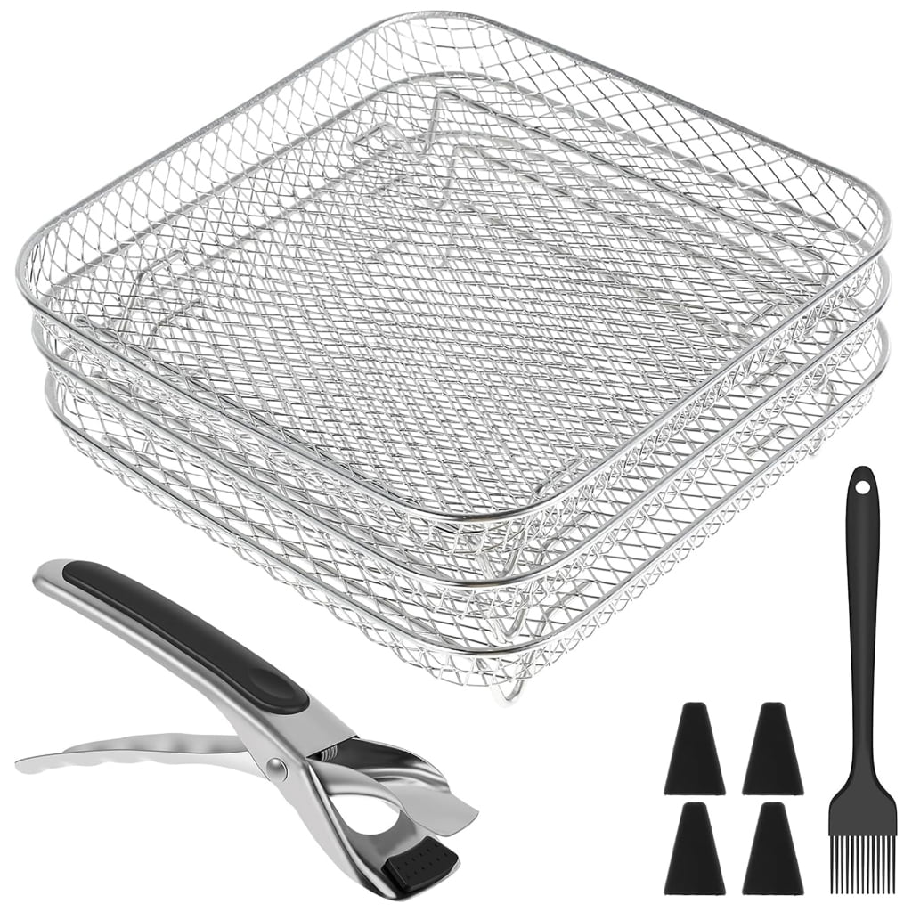 ROZYARD Three Stackable Layers Food Grade Dehydrator Rack Stainless ...