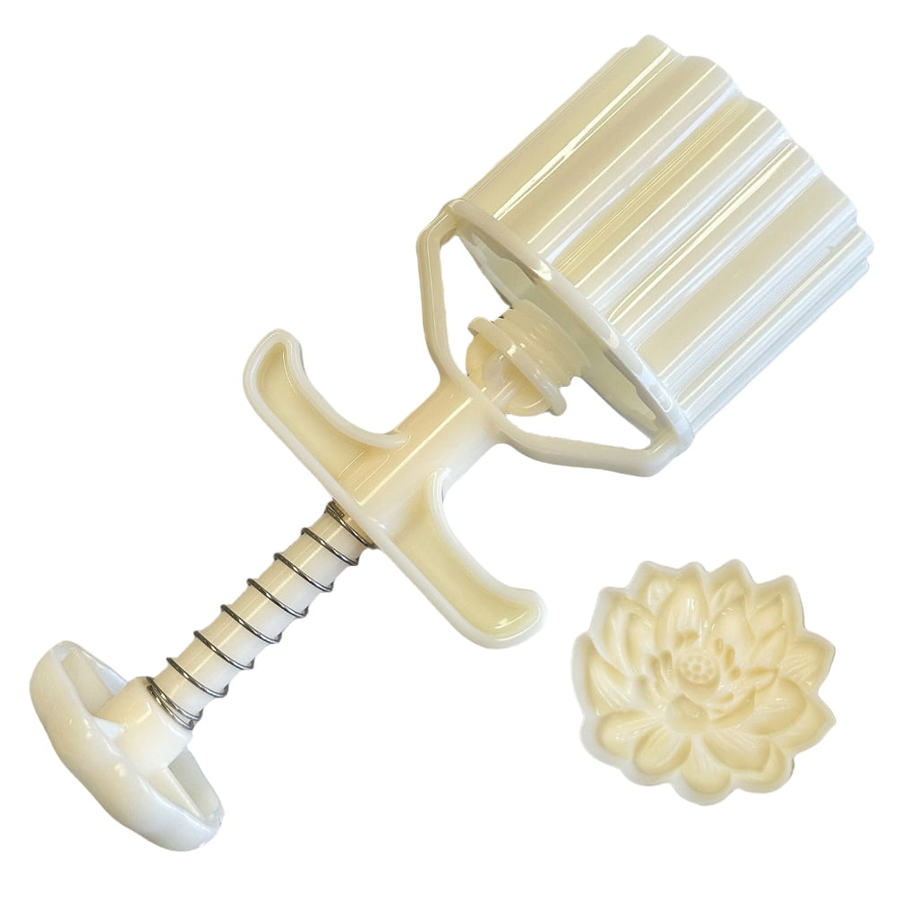 ROZYARD Traditional Hand Pres Mooncakes Molds Elegant Flower Embossed ...