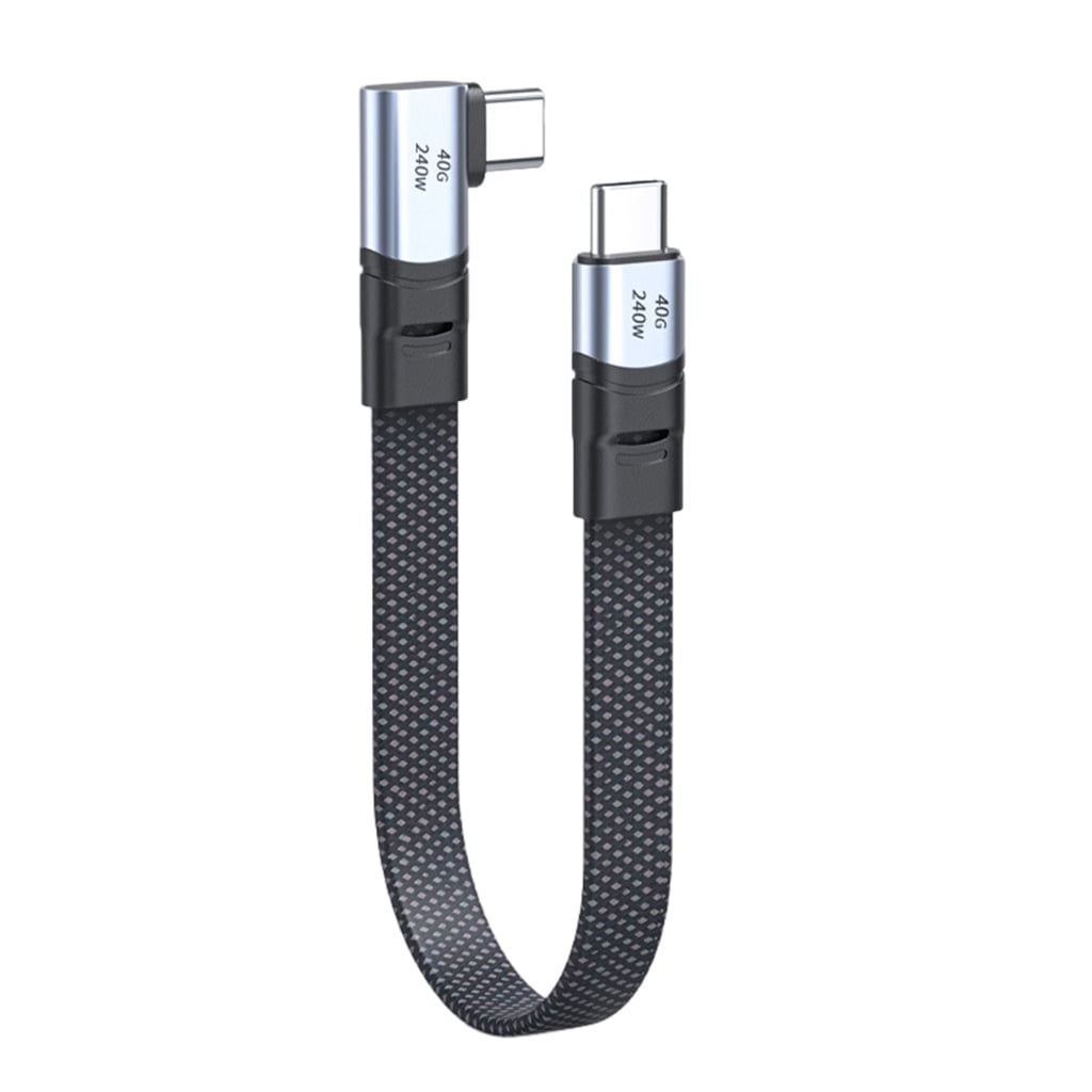 ROZYARD Type C Data Cable 90 Degree Elbow PD240W Fast Charging Cable 8K ...