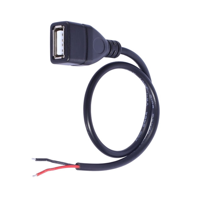 ROZYARD USB Female/Male Wire 2Pin Charging Cord Extension Connector ...