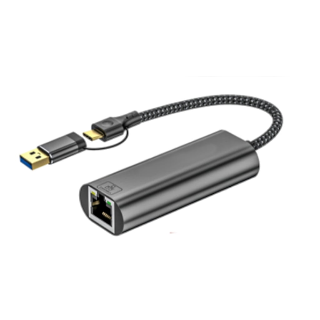 ROZYARD USB to Ethernet Adapte USB+Type C to Ethernet Networking ...