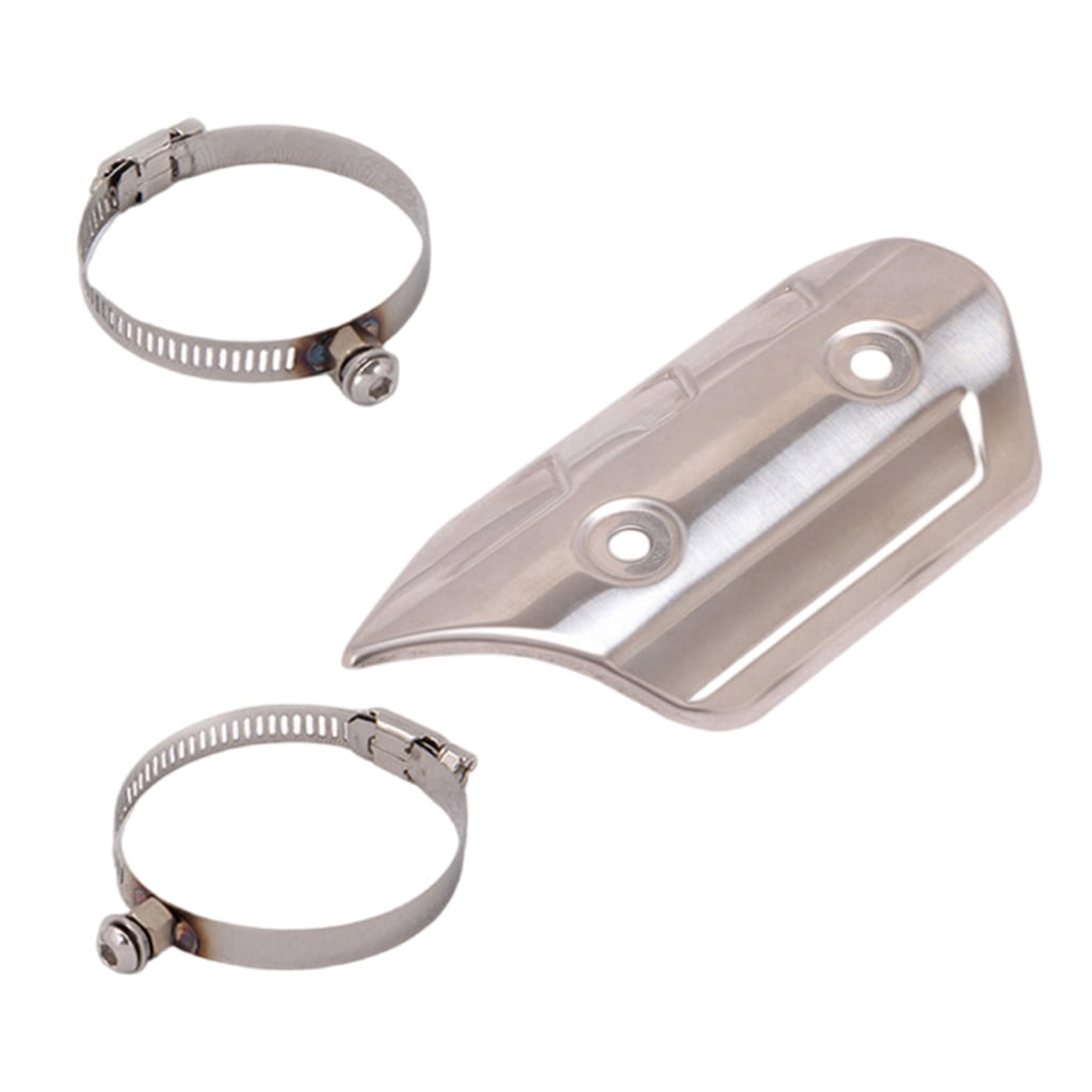 ROZYARD Universally Motorcycle Exhaust Heat Shield Cover Muffler Link ...