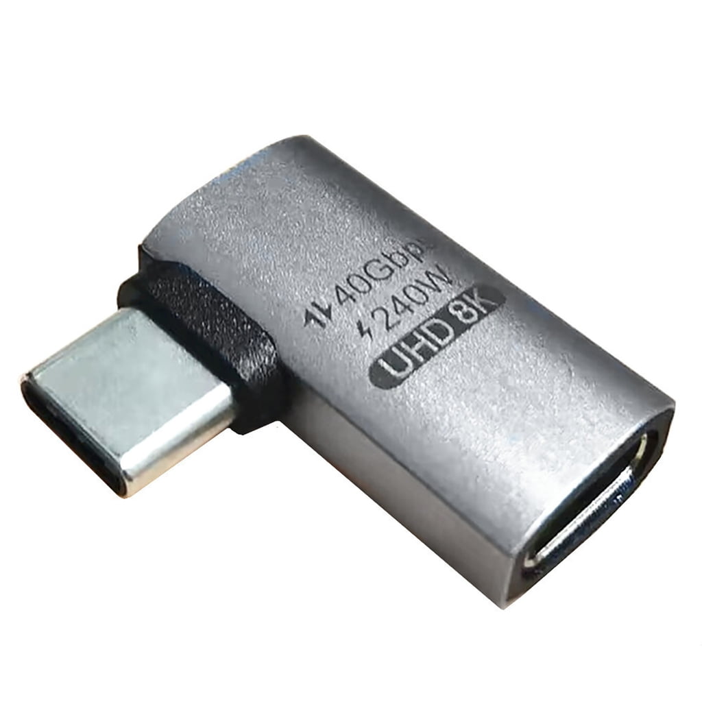 ROZYARD Usb-C 90 Degree Adapter 40Gbps Right Angle Type-C Adapter Male ...