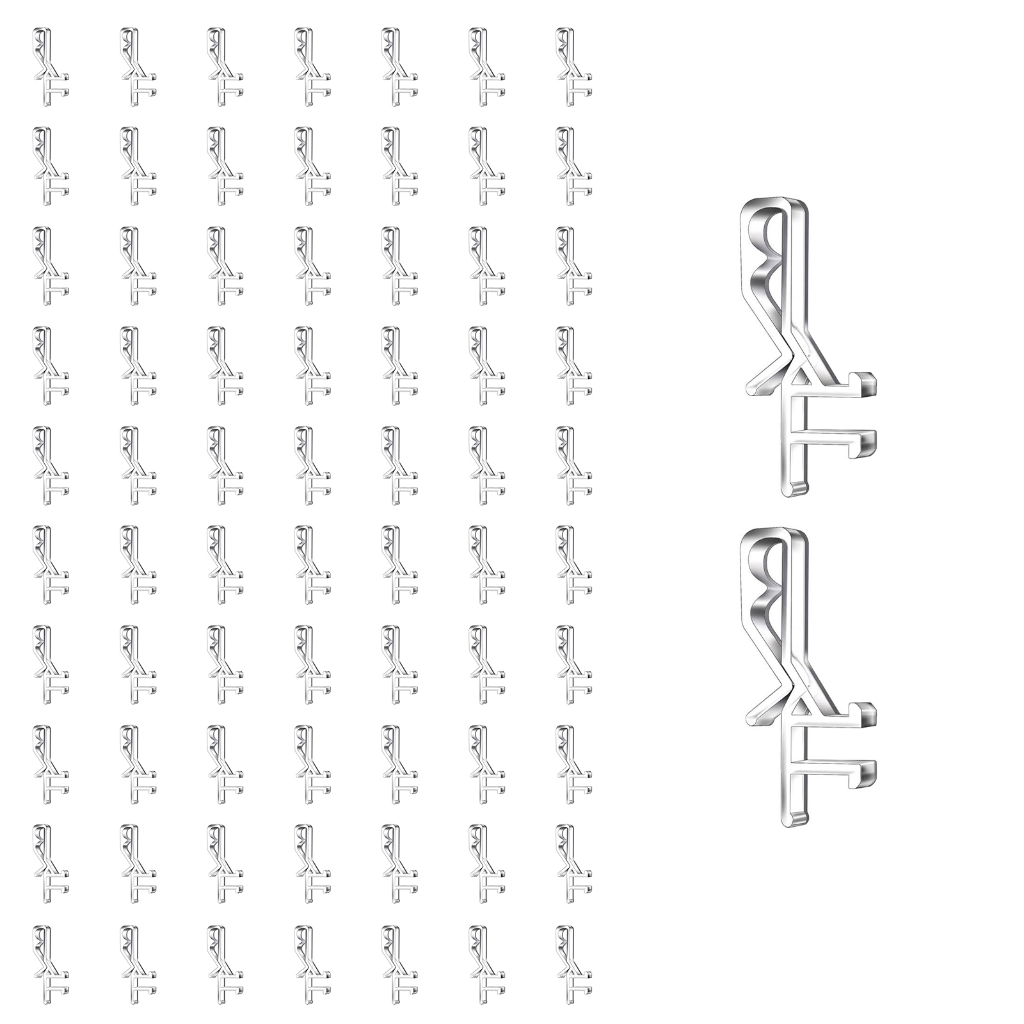 ROZYARD Valance Mounting Clips Clear Plastic Invisible Channel Valance ...