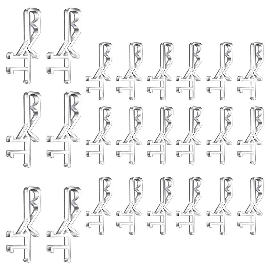 ROZYARD Valance Mounting Clips Clear Plastic Invisible Channel Valance ...