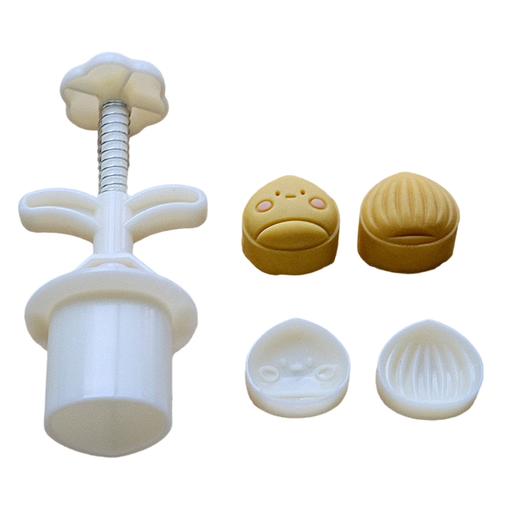 ROZYARD Versatile Mooncakes Hand Press Mold 2 Decorative Stamps for ...