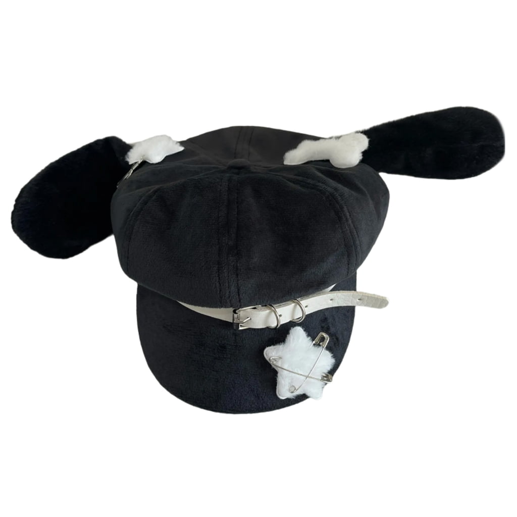 ROZYARD Vintage Octagonal Hat Ear Caps 2000s Beret Hat for Street Wear ...