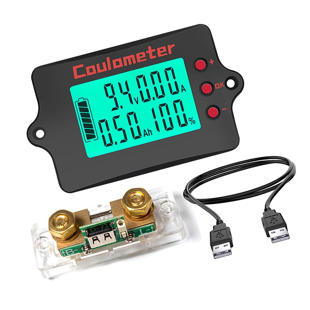 ROZYARD Voltages & Current Monitors Single Screen Power Meter ABS for ...