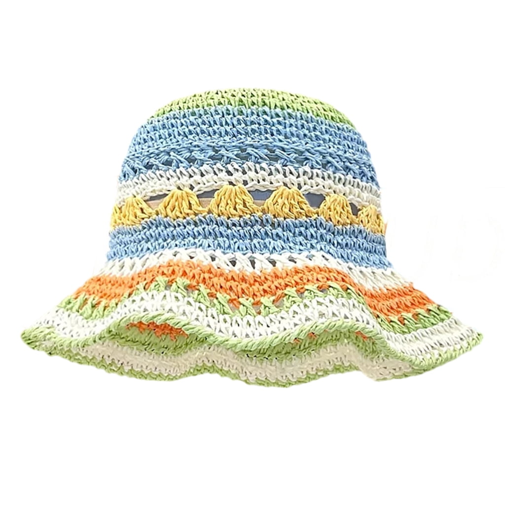ROZYARD Weaving Holiday Straw Hat for Woman Beach Getaways Straw ...