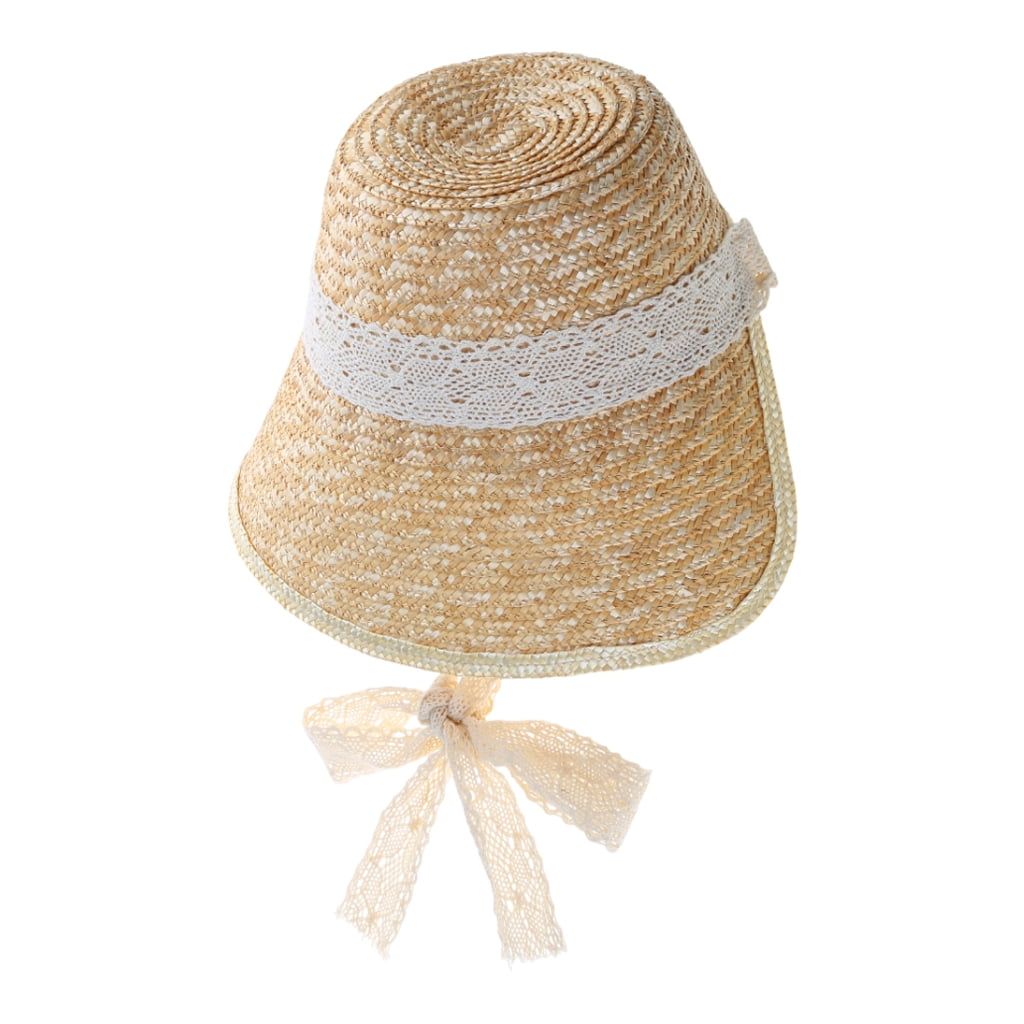 ROZYARD Women Christening Lace Hat Handwoven Straw Cap for Teens Girls ...