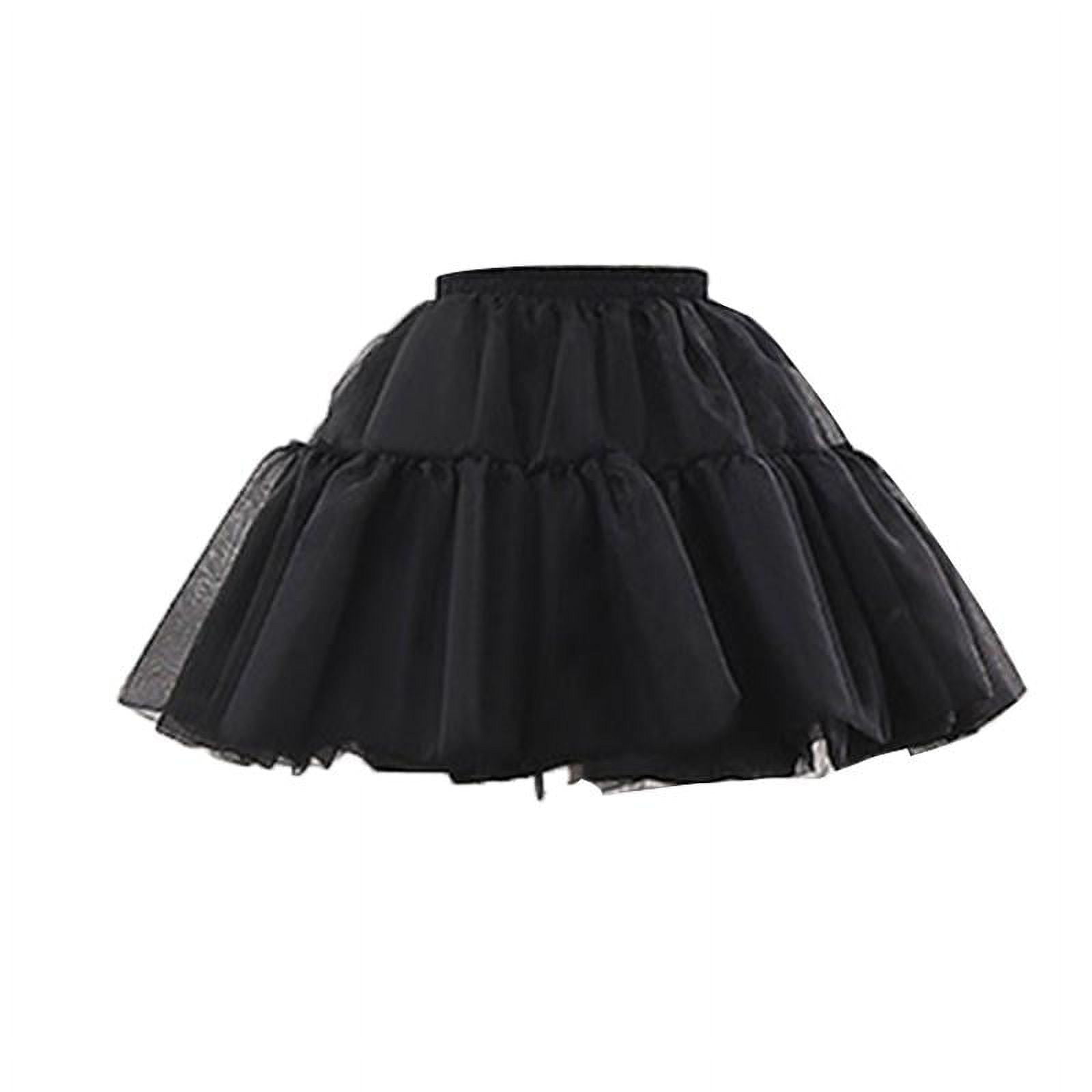 ROZYARD Women Crinoline Petticoat Fluffy Skirt Organza Half Slip ...