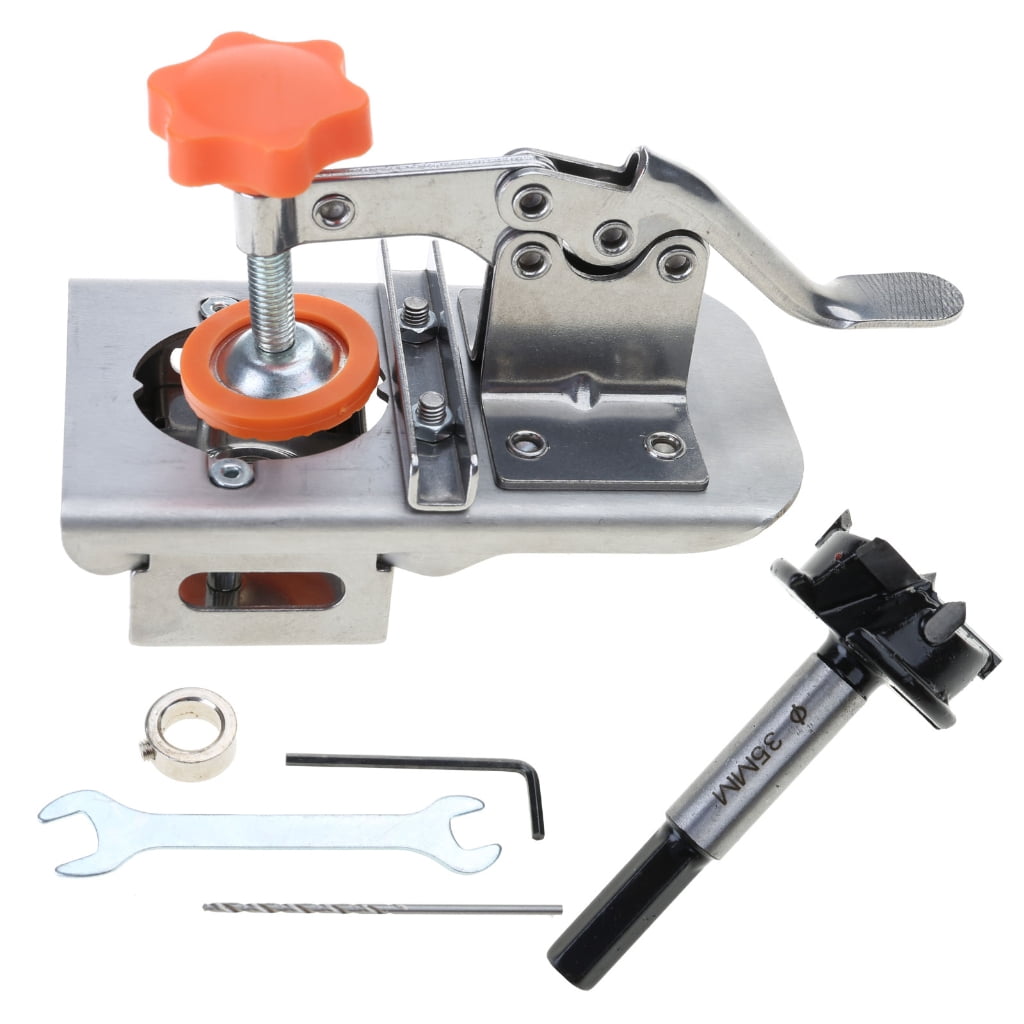 ROZYARD Woodworking Hole Opener and Guide 35mm Hinge Boring Jig ...