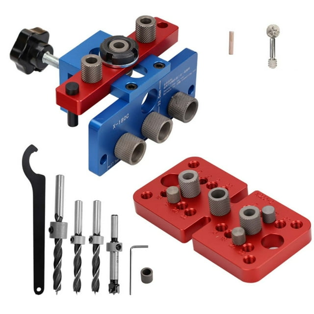 ROZYARD Woodworking Hole Template Woodworking Drill Guide Kit Perfect ...