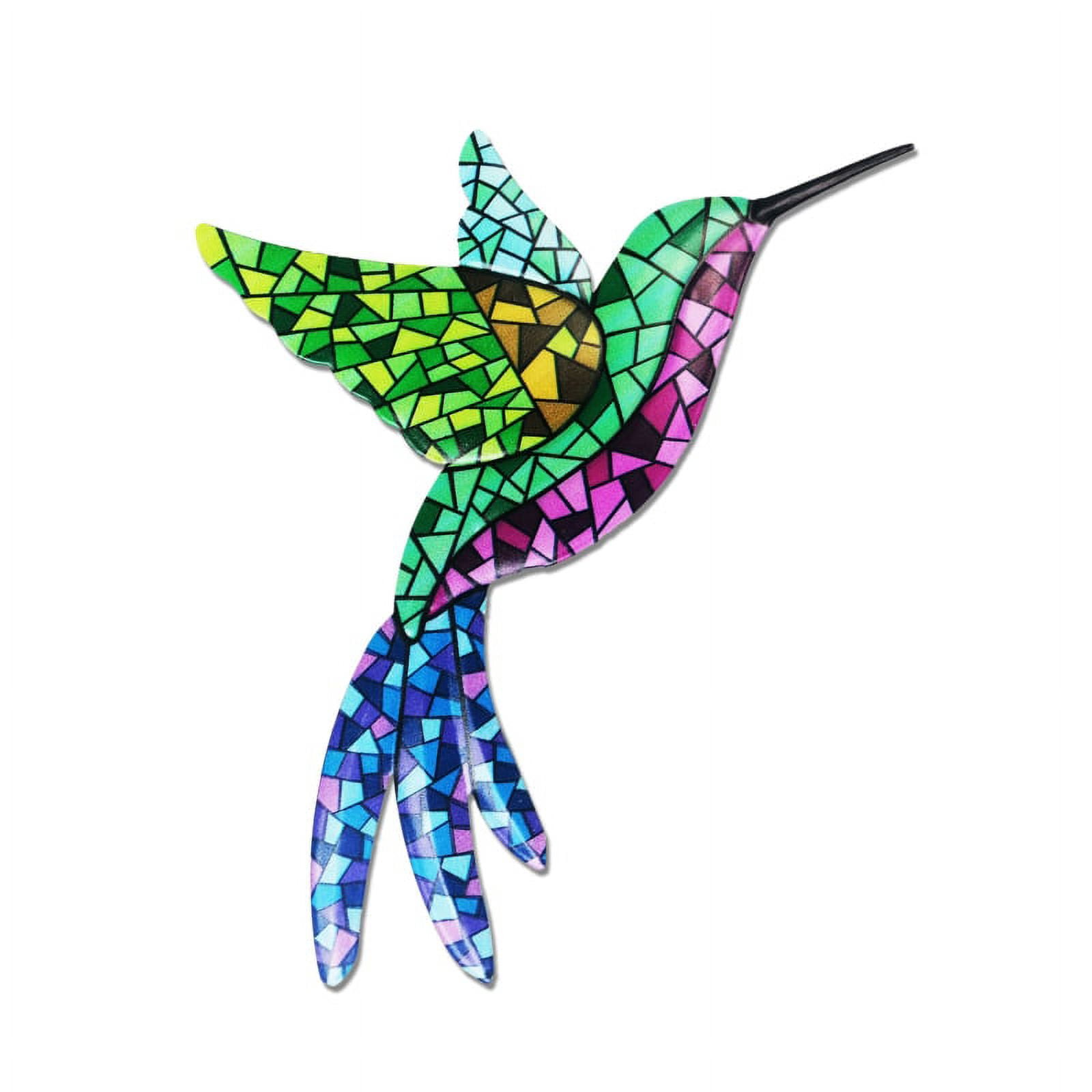 ROZYARD Wrought Iron Hummingbird Ornament Metal Wall Art Decor Hanging ...