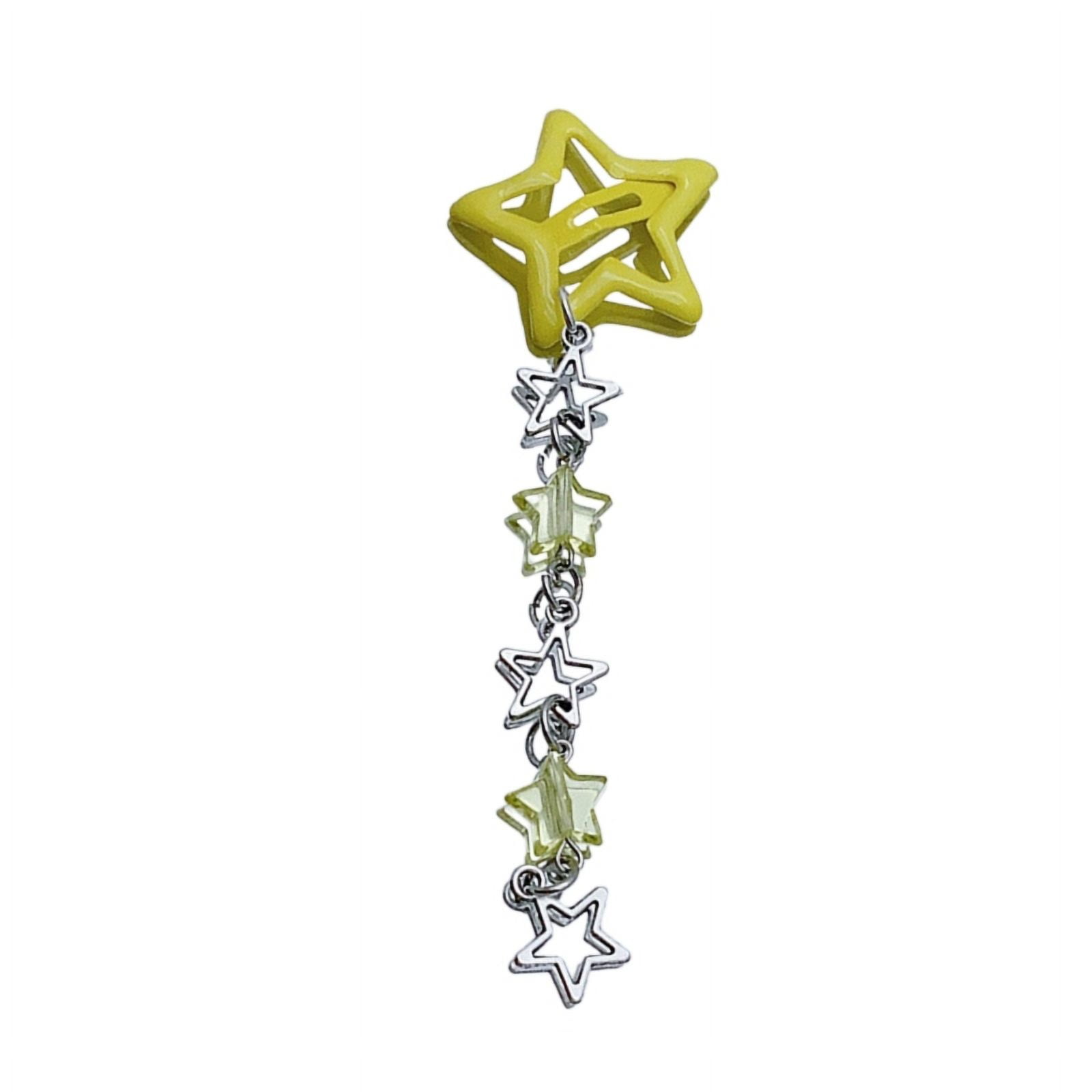 ROZYARD Y2K Style Star Fringe Hair Slide Pentastar Hair Clip Versatile ...