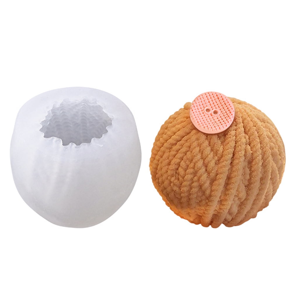ROZYARD Yarn Ball Silicone Rubber Flexible Food Safe Mould Clay Resin ...