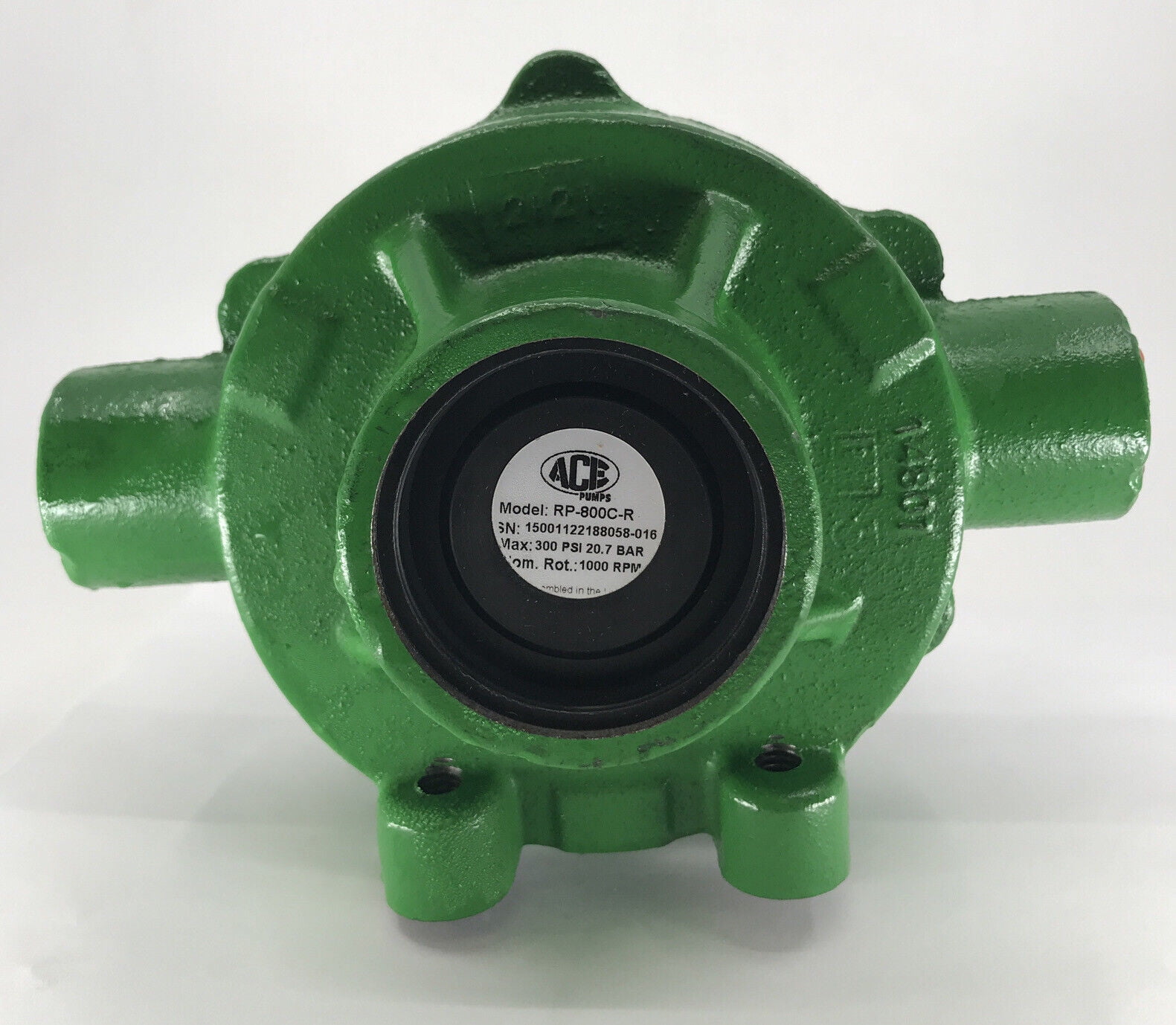 Ace Pumps Cast Iron 8 Roller Pump, 3/4" Inlet,Outlet Ports, 15/16" - RP ...