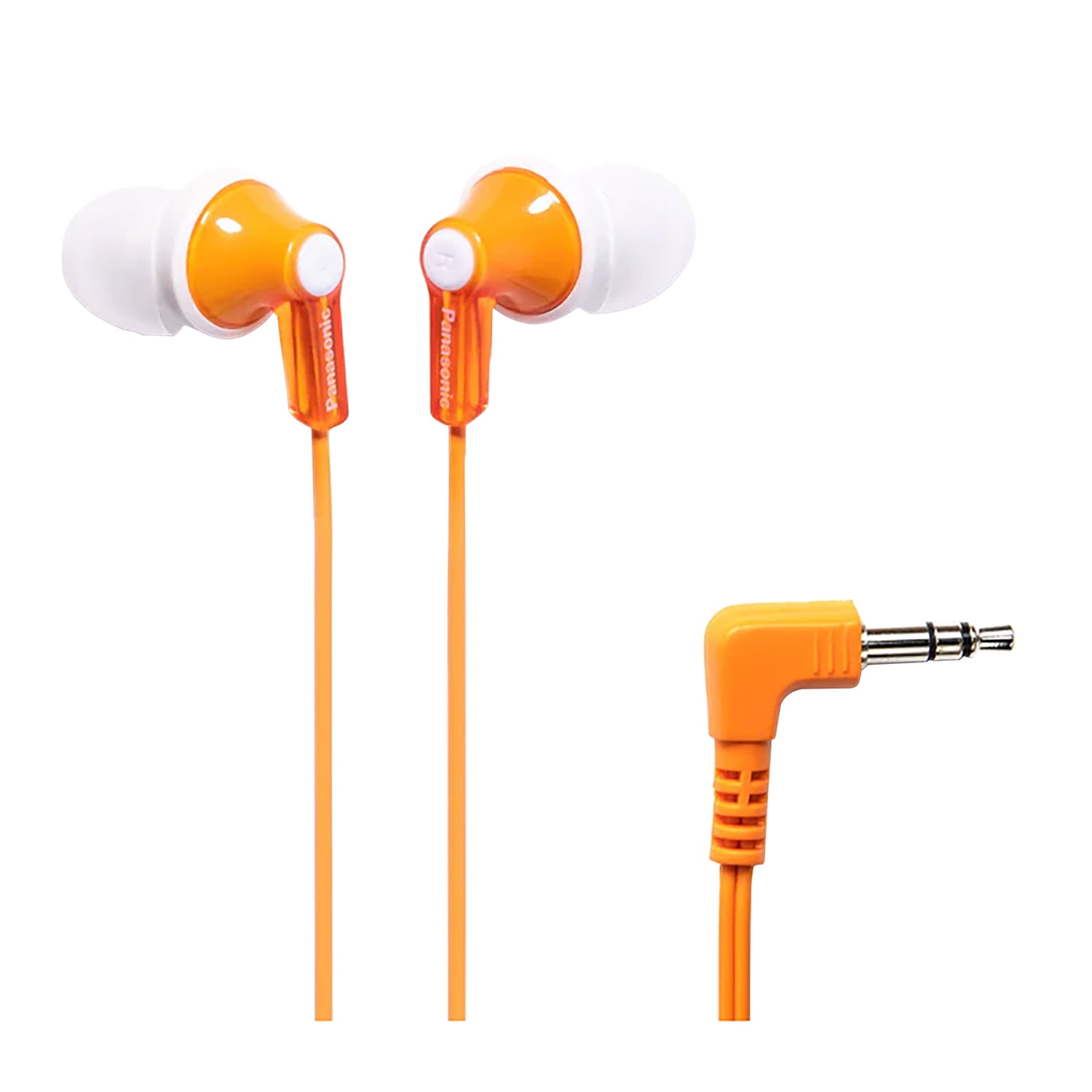 Panasonic ErgoFit Earphones, RP-HJE120, Orange, Neodymium Drivers ...