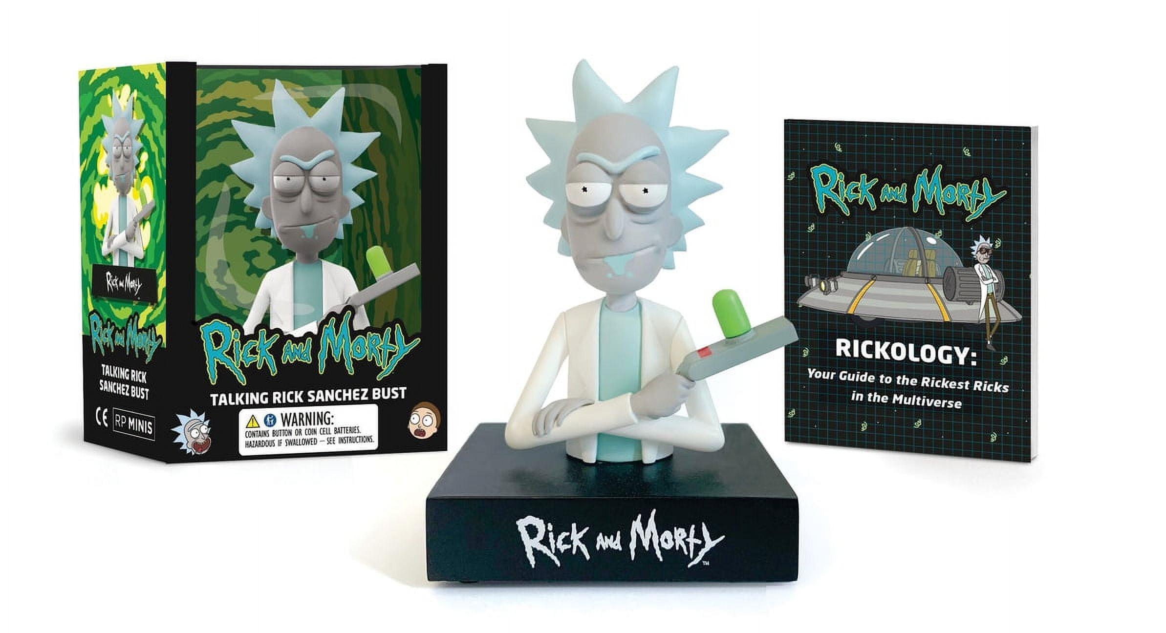 Rp Minis Rick and Morty Talking Rick Sanchez Bust, (Paperback ...
