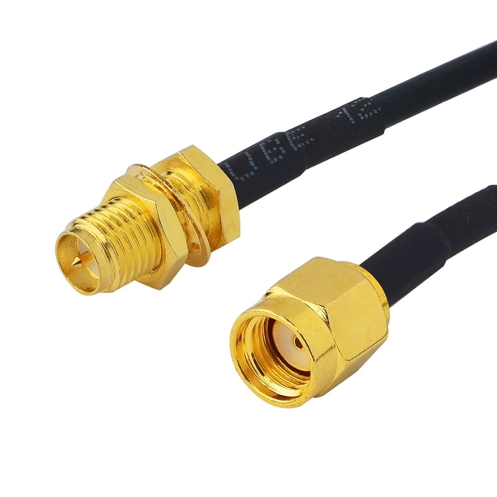 RP-SMA Coaxial Cable 6.5ft/2M RG174 Cable RP SMA Male to RP SMA Female ...