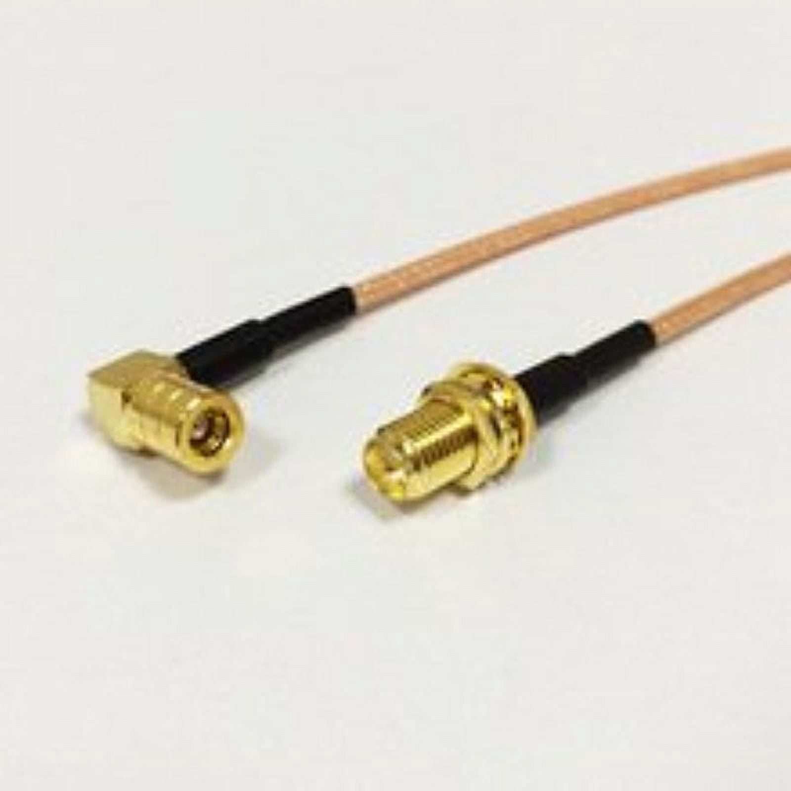 RP SMA female bulkhead to SMB female right angle RA RF jumper cable ...