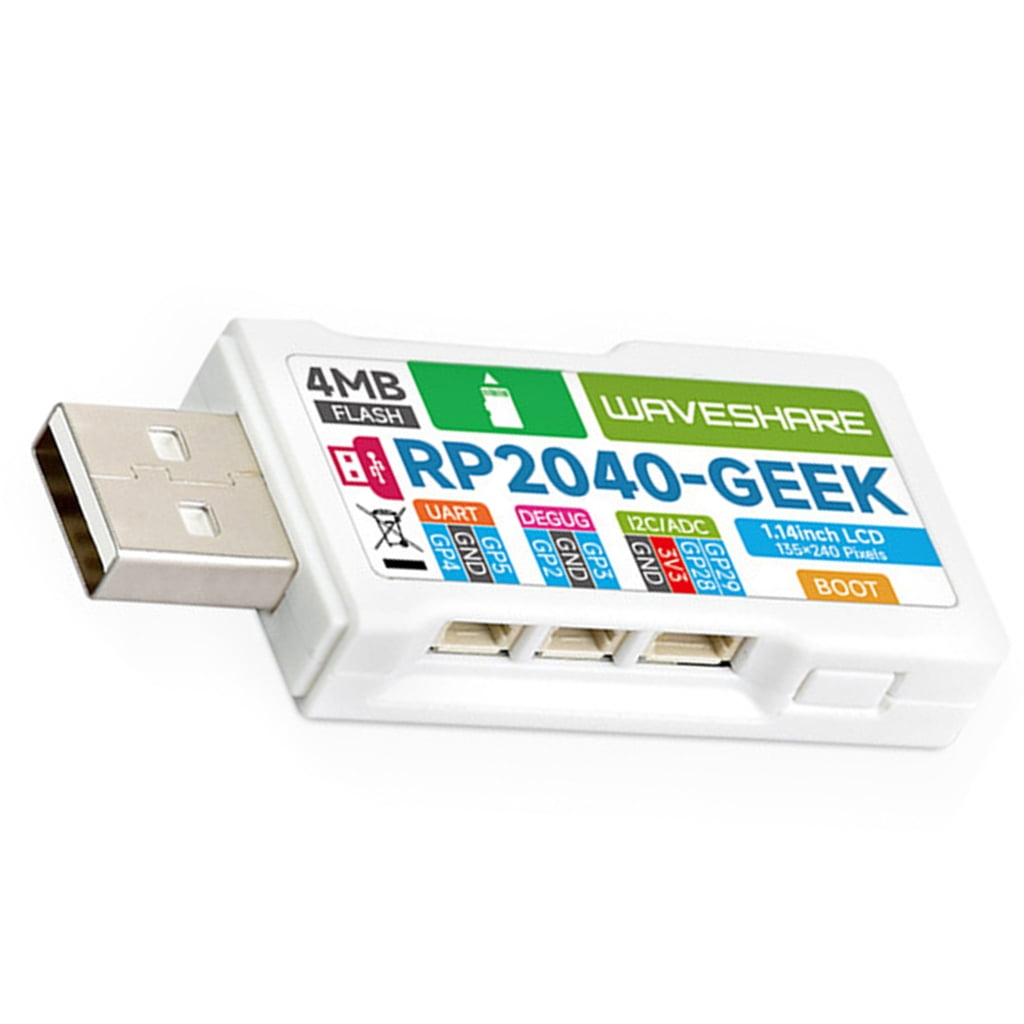 RP2040 GEEKs Development Board with 1.14inch Color LCD Display CMSIS-DAP 3PIN USB to UART bridge ...