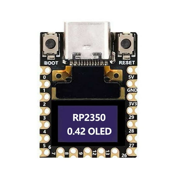 RP2350 Mini Development Board with 0.42 Inch OLED Display RISC-V Low ...