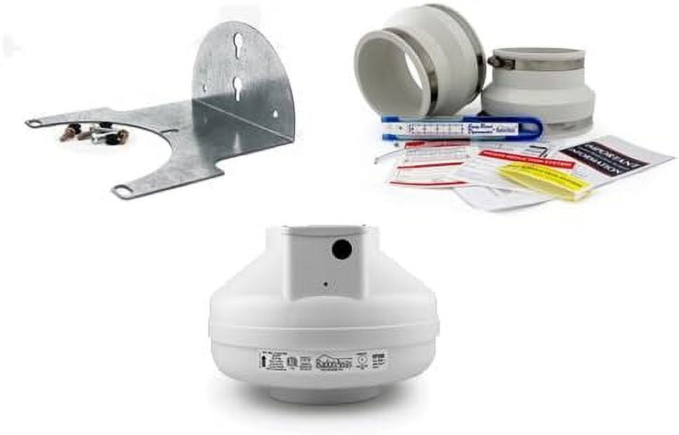 RP265 Radon Fan + Installation Kit + Mounting Bracket - Walmart.com