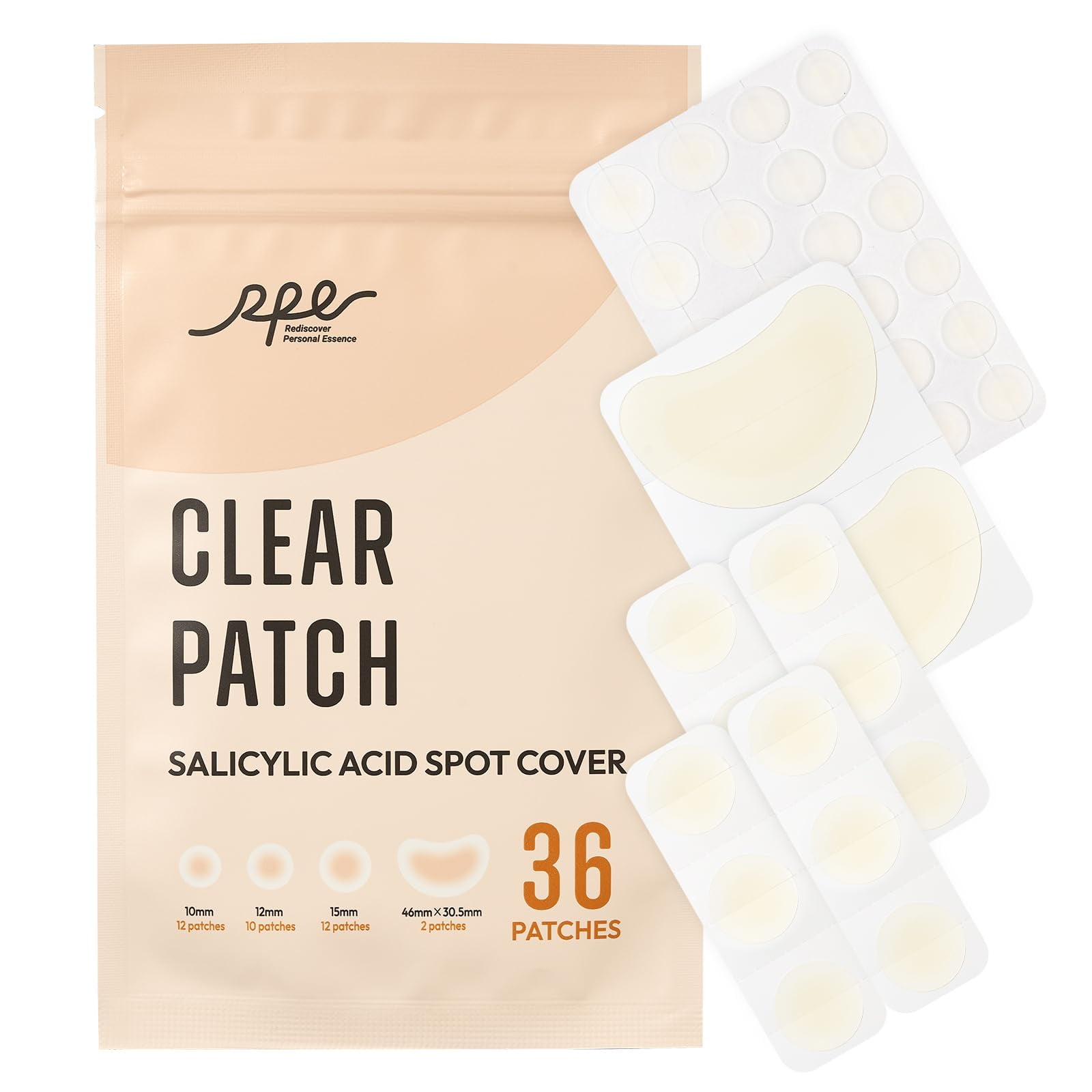 RPELife Hydrocolloid Pimple Patches with Salicylic Acid for Face, Acne ...