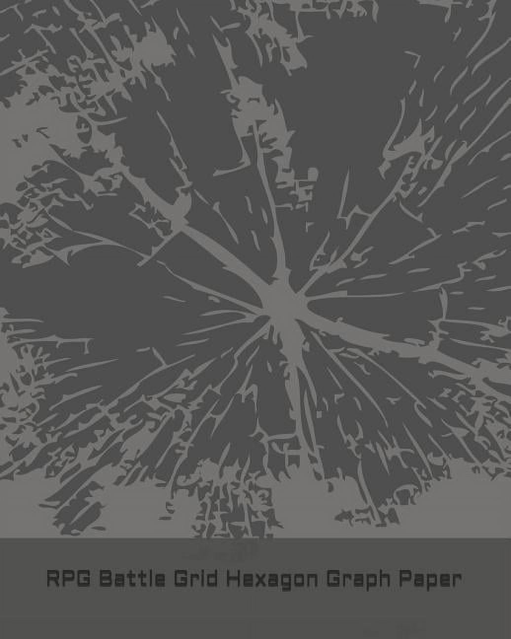 RPG Battle Grid Hexagon Graph Paper: Honeycomb Hex Tiles for Tactical ...