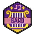 RPG Class Bard Games Fantasy Gaming Applique Multi-Color Embroidered ...