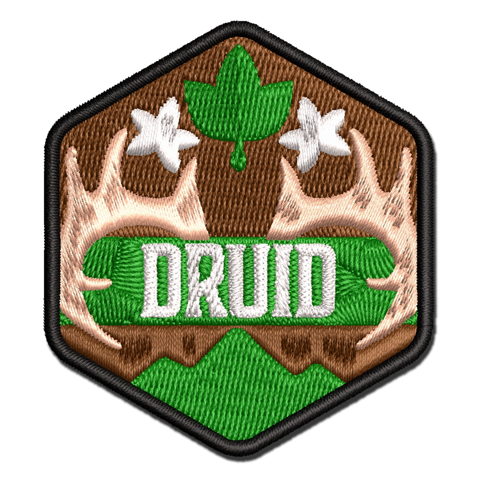 RPG Class Druid Games Fantasy Gaming Applique Multi-Color Embroidered ...