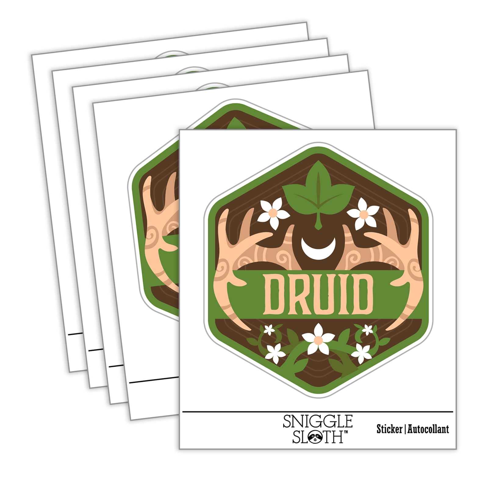 RPG Class Druid Games Fantasy Gaming Car Window Bumper Water Bottle ...