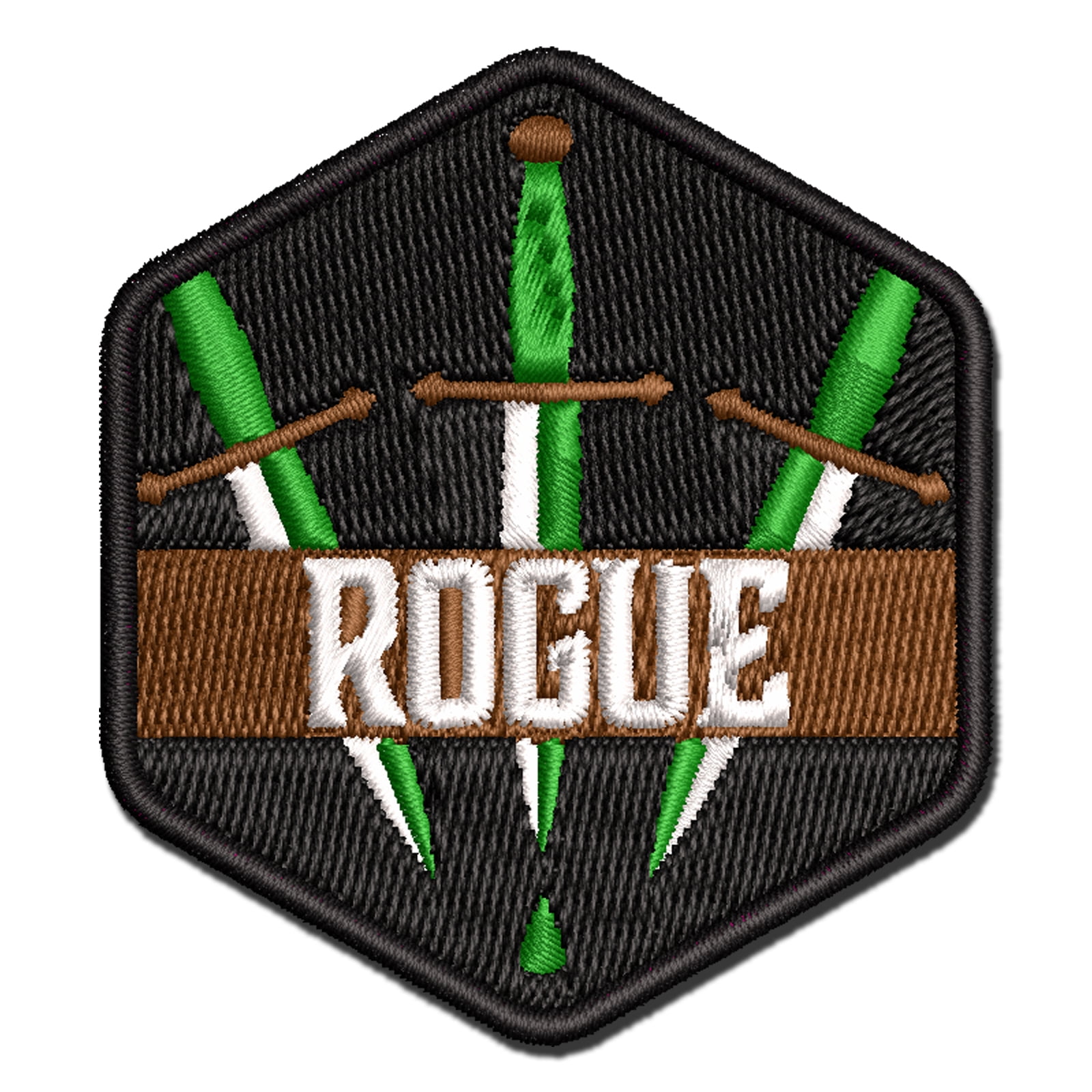 RPG Class Rogue Daggers Games Fantasy Gaming Applique Multi-Color ...