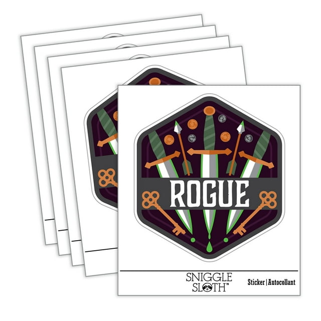 RPG Class Rogue Daggers Games Fantasy Gaming Car Window Bumper Water ...