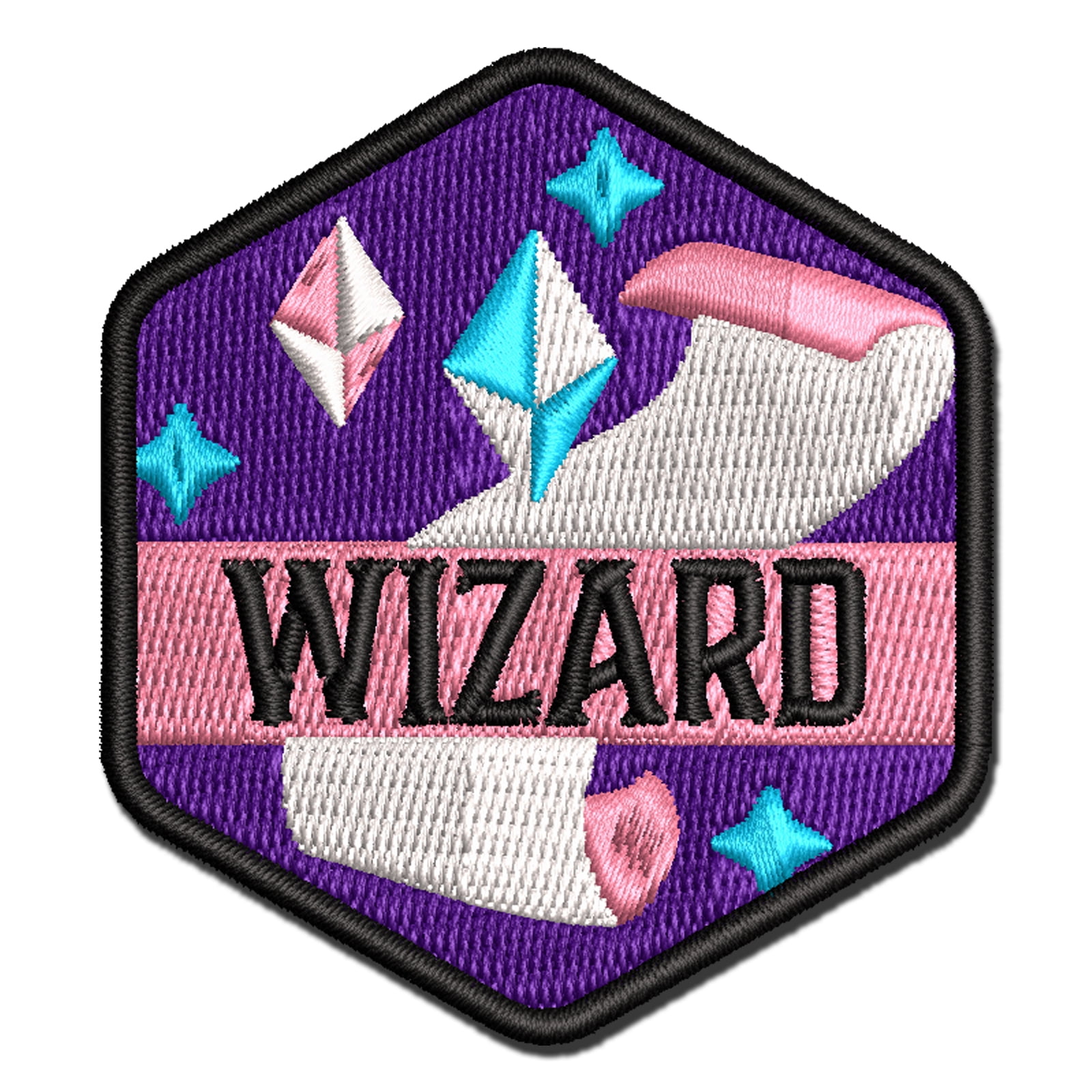 RPG Class Wizard Mage Games Fantasy Gaming Applique Multi-Color ...