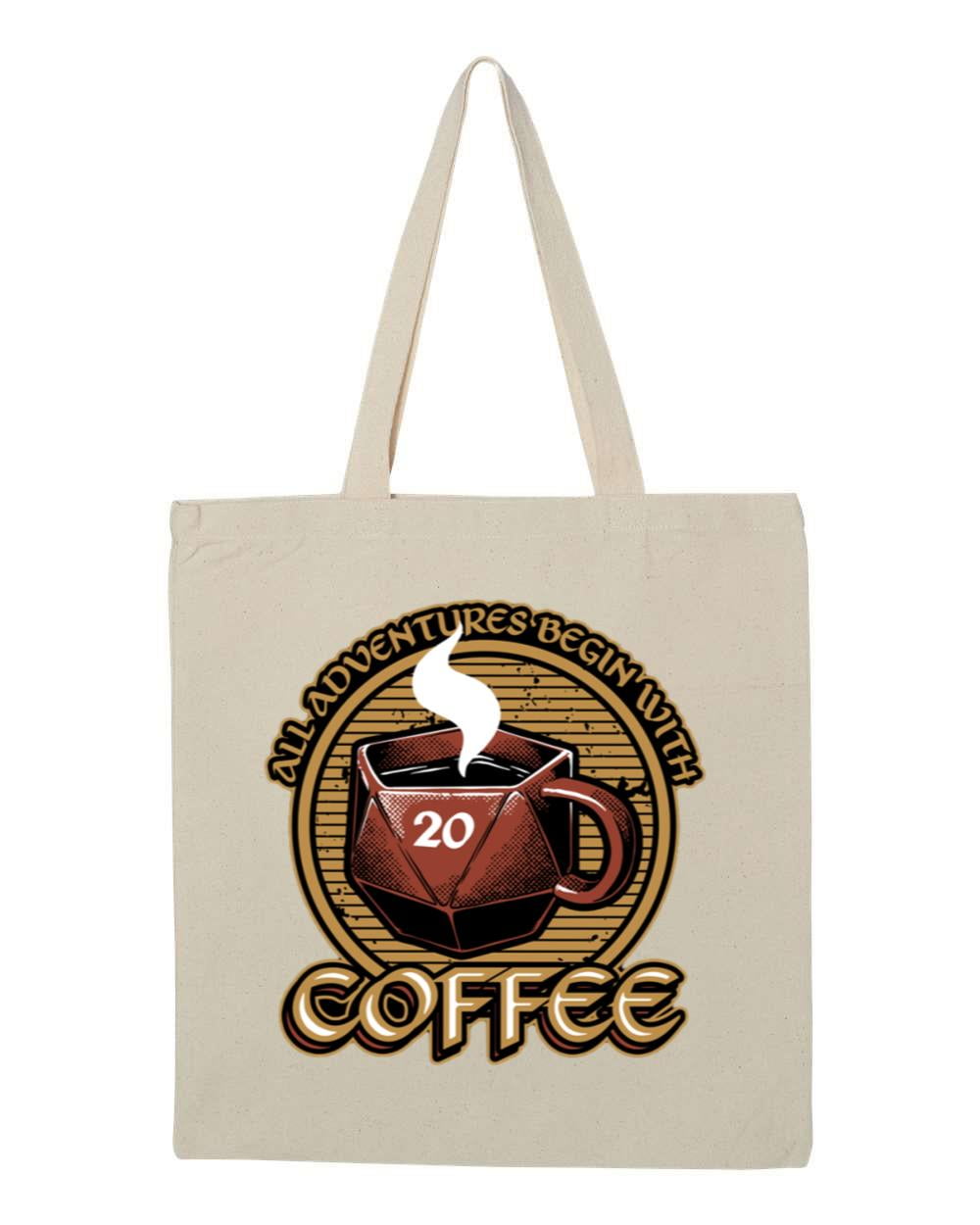 RPG Coffee Tote Bag Caffeine & Quests Power-Up for Game Mornings ...