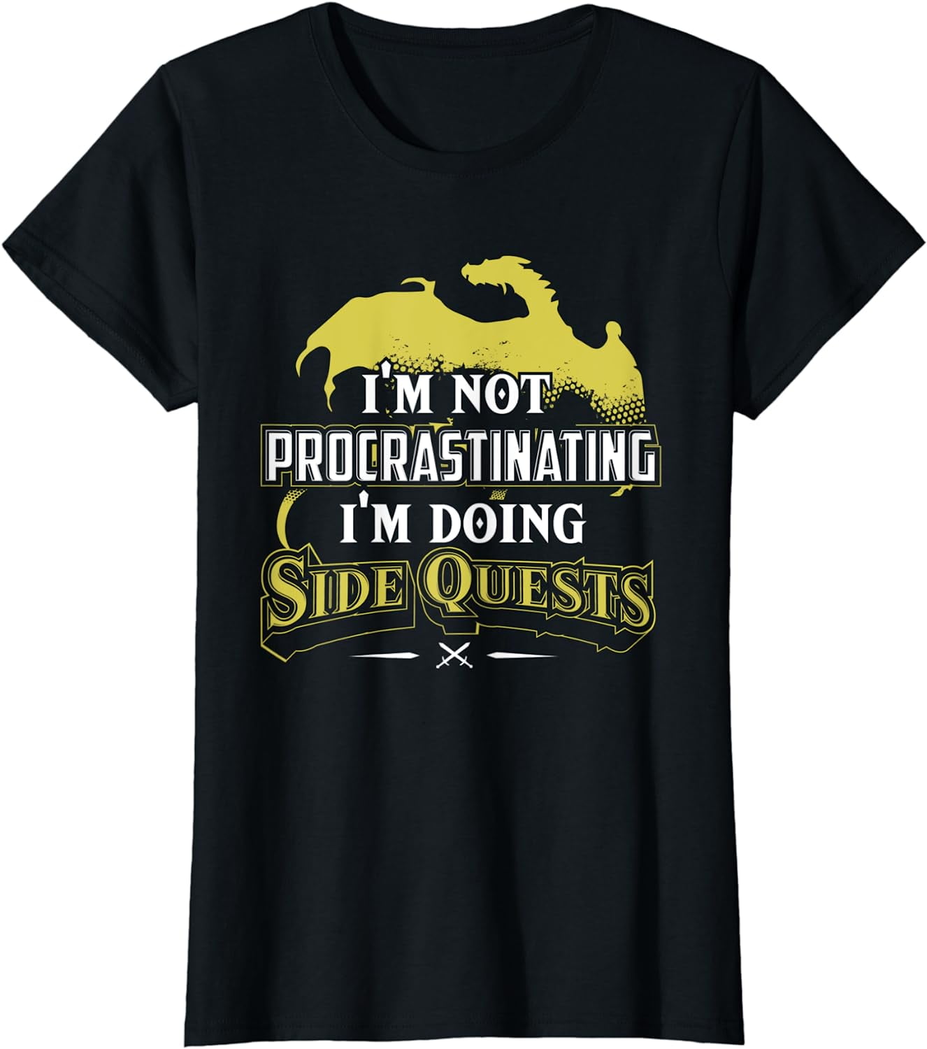 RPG Gamer T-Shirt: I'm Doing Side Quests - Casual Crew Neck, Short ...
