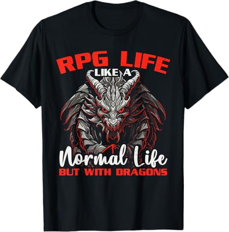 RPG Gaming Role Playing D20 Tabletop Games Funny RPG Gamer T-Shirt ...