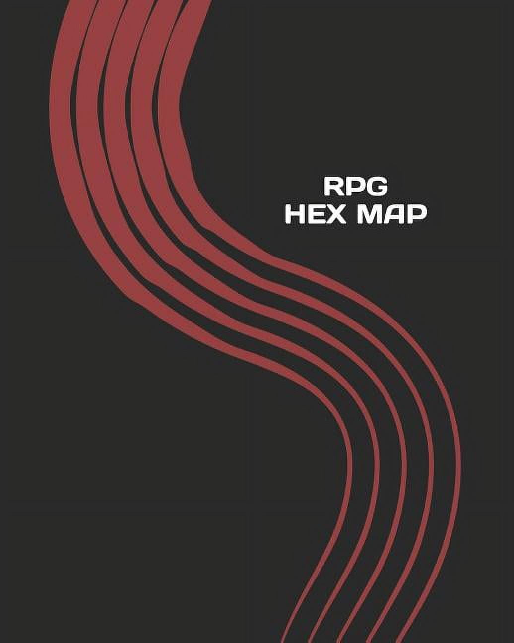 RPG Hex Map: Hexagon Battle Grid Game Mat Template Book with Honeycomb ...