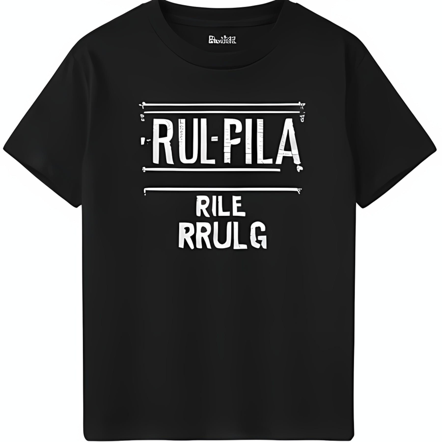 RPG T-Shirt with Bold White Text 'RUEHavePilla Rqu forks' on Solid ...