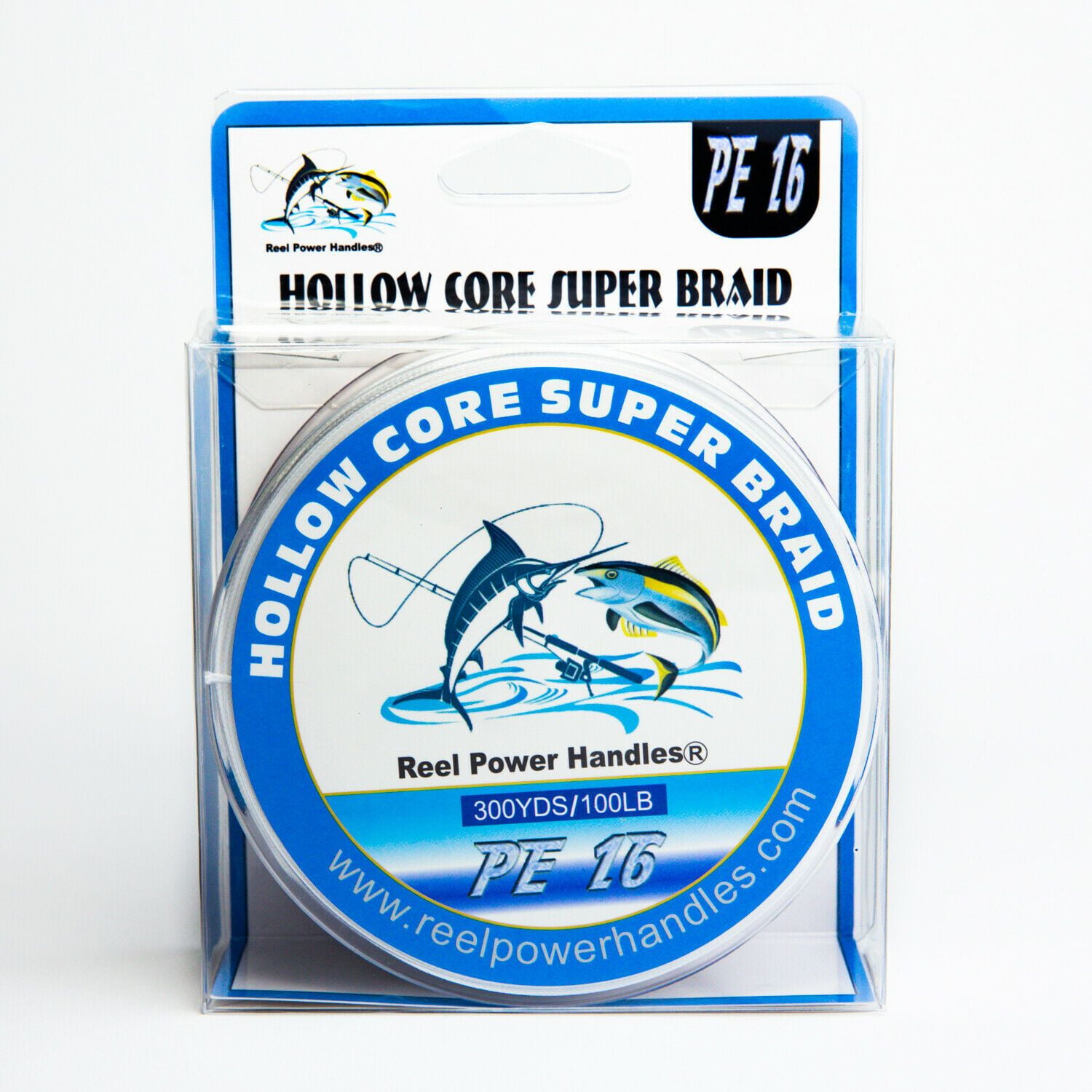 RPH White Hollow Braid 100 yards; 100 lbs Strength - Walmart.com