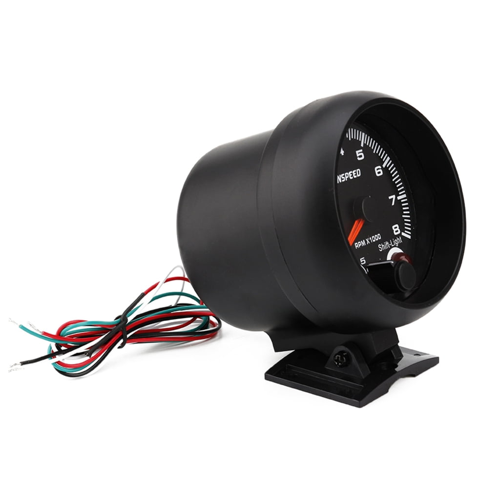 RPM Gauge for 4/6/8 Cylinder Gasolines Vehicles Tachometer with Light ...