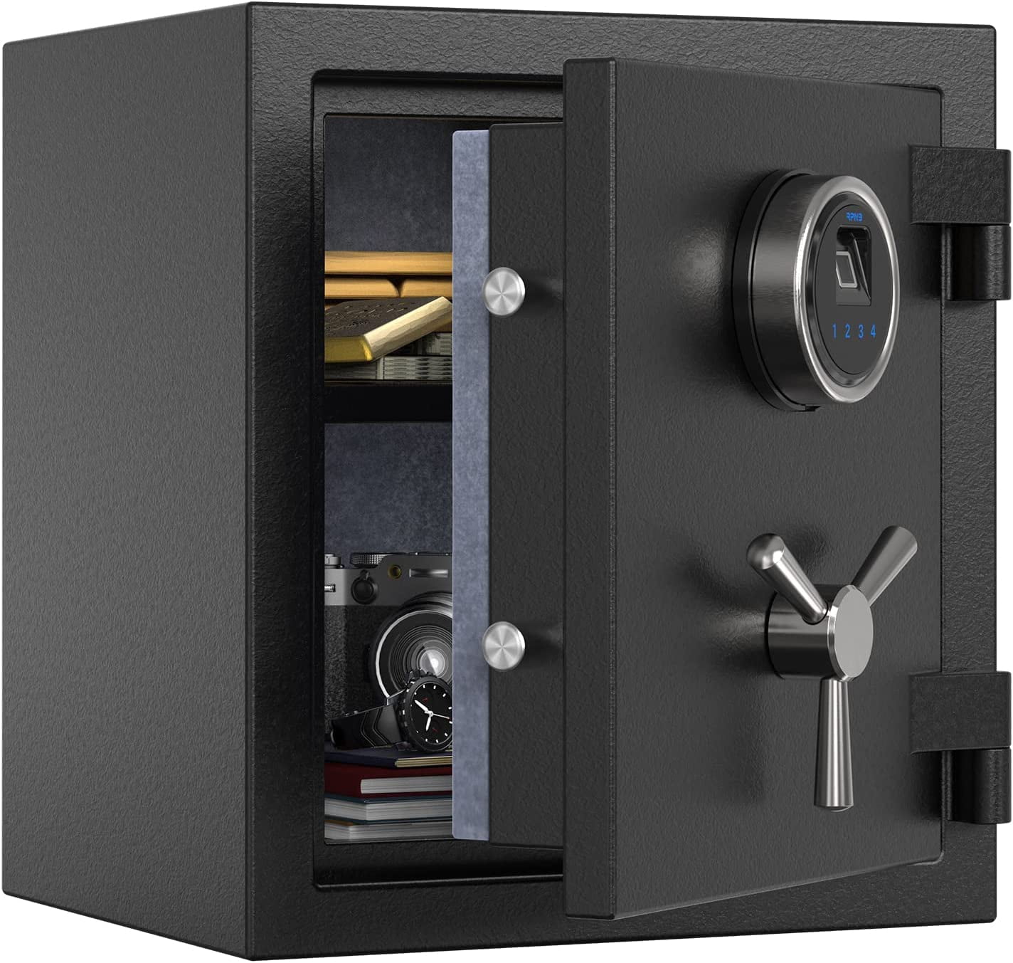 RPNB Deluxe Biometric Fireproof Safe Box,Digital Fingerprint Fireproof ...
